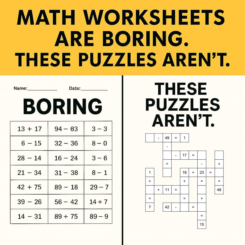 Math Worksheets Are Boring. These Puzzles Aren’t.