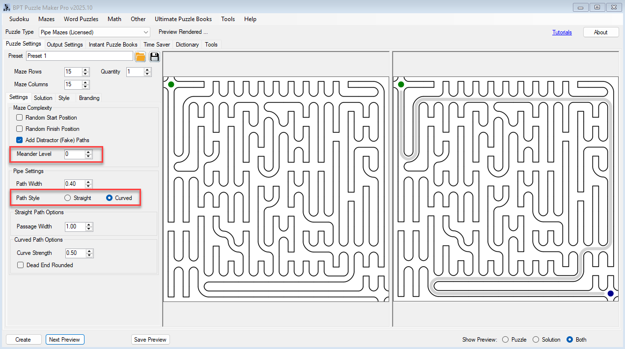 Getting Started with Pipe Mazes in Puzzle Maker Pro