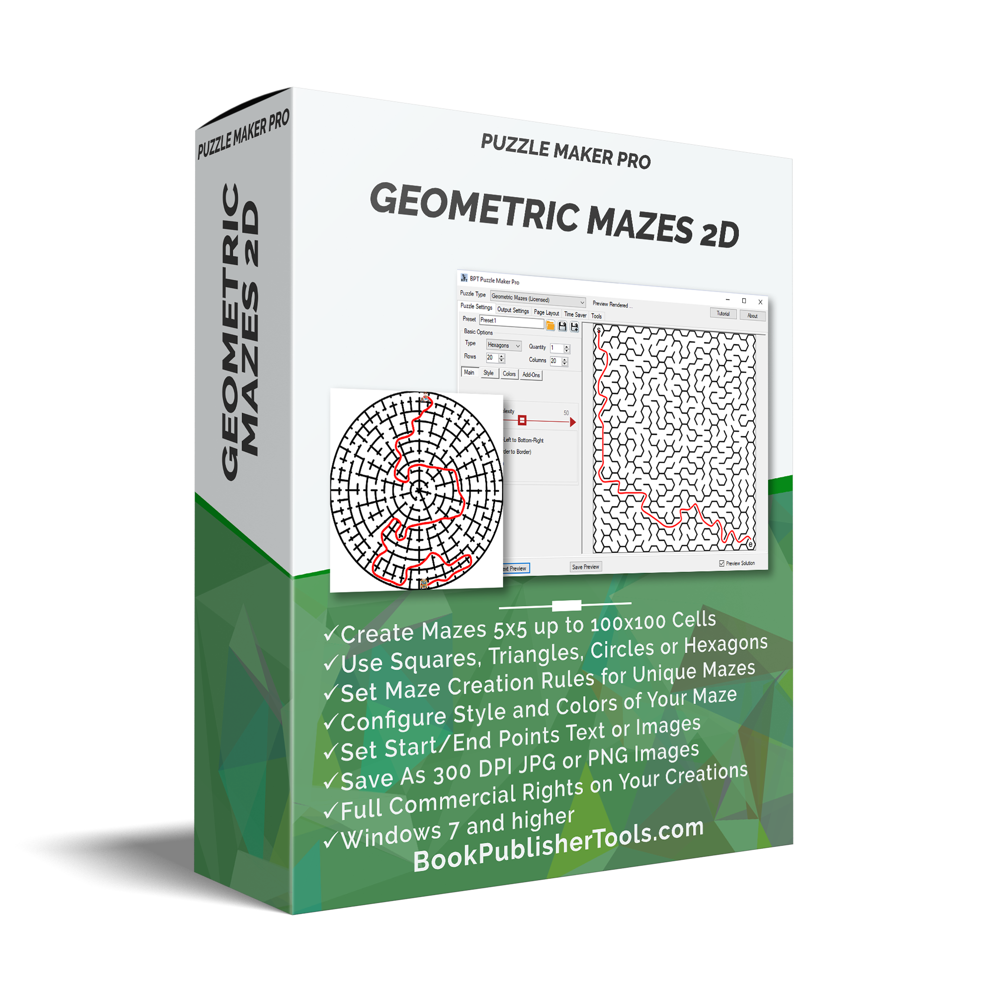 Puzzle Maker Pro - Geometric Mazes 2D - BookPublisherTools