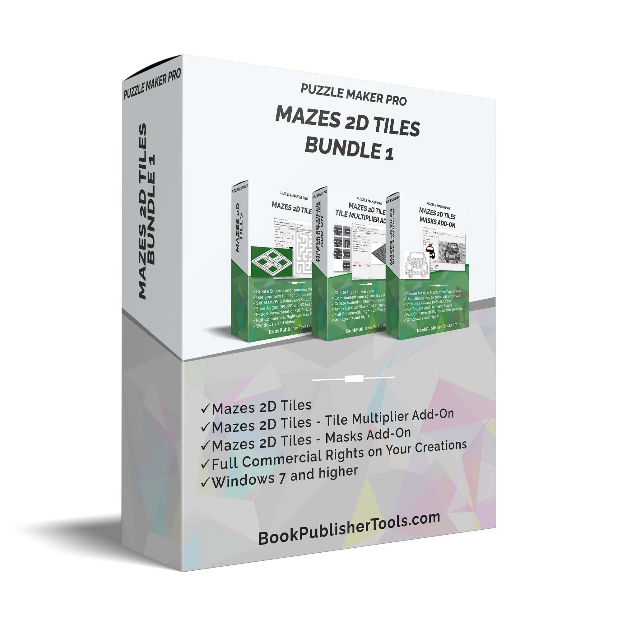 Puzzle Maker Pro - Mazes 2D Tiles Bundle 1 - BookPublisherTools