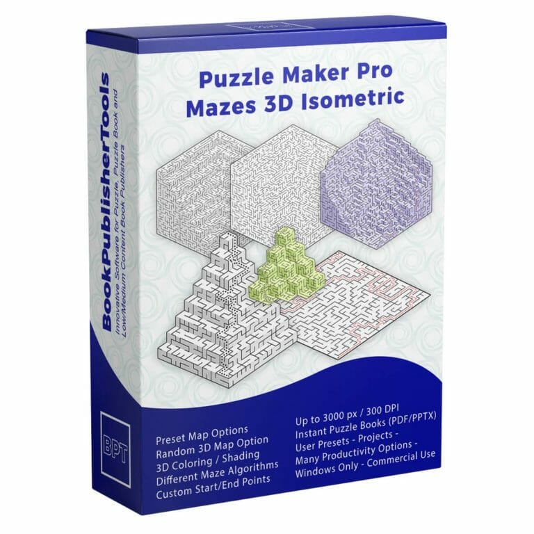 Puzzle Maker Pro - Mazes 3D Isometric - BookPublisherTools