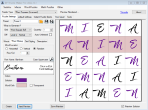 Puzzle Maker Pro - Word Squares | BookPublisherTools