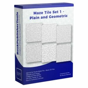 Maze Tile Set 1 – Plain and Geometric – BookPublisherTools