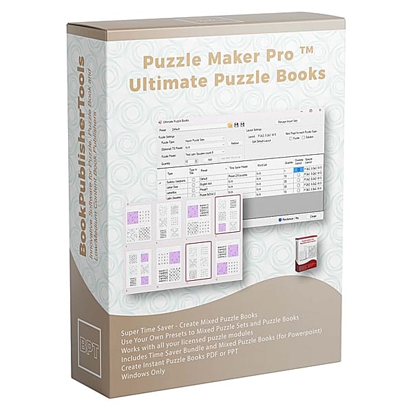 Puzzle Maker Pro - Ultimate Puzzle Books | BookPublisherTools
