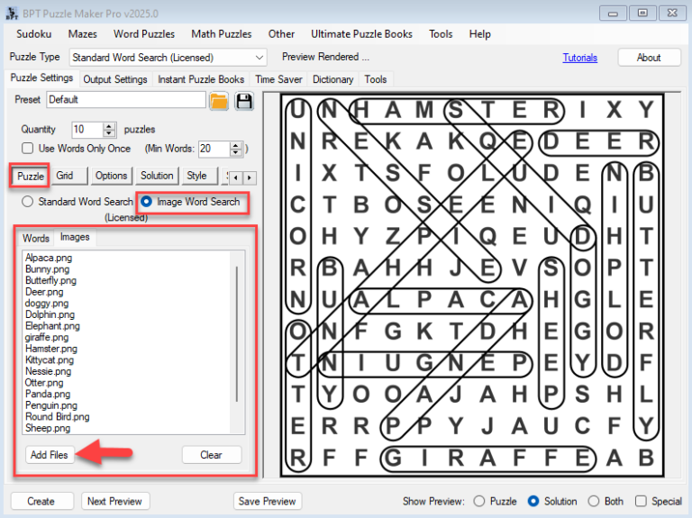 Getting Started with Image Word Search