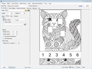 Create Missing Pieces Coloring Images with Puzzle Maker Pro
