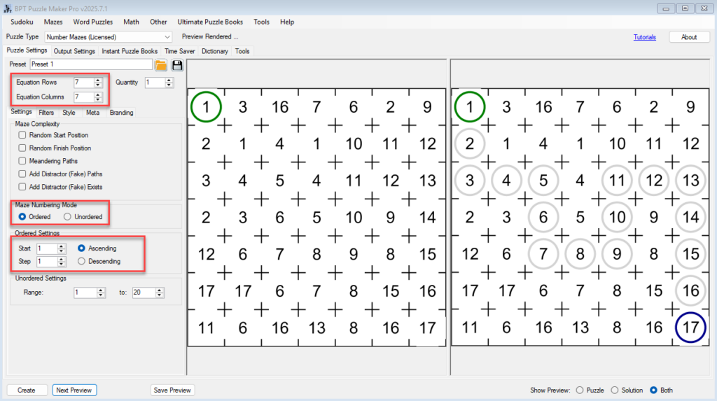 Getting Started with Number Mazes