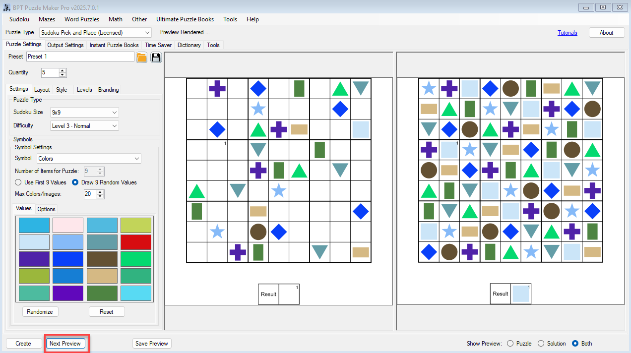 Use Randomized Symbols in Chain Puzzles