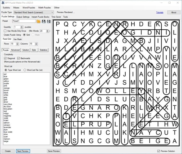 Getting Started with Puzzle Maker Pro Word Search